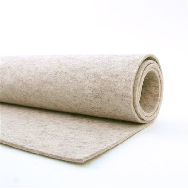 Heather Beige Wool Felt, Beige Wool Felt