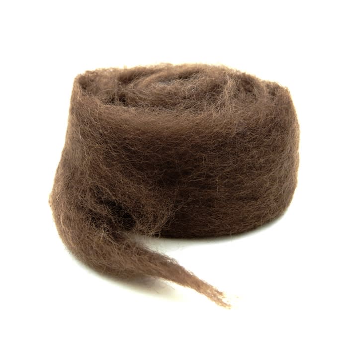 The Felt Pod | Carded Wool, Wool Batts, Chocolate