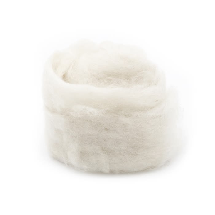 The Felt Pod | Carded Wool, Wool Batts, Dusty White