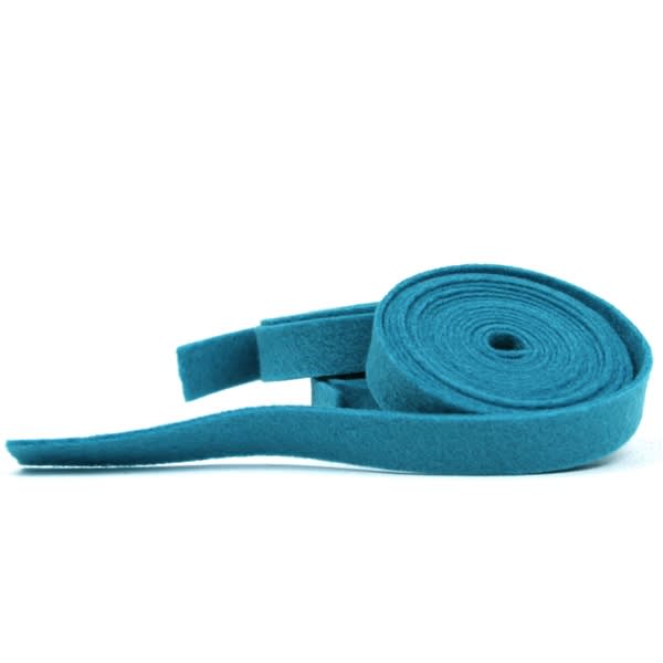 Ocean Wool Felt Ribbon, Blue Wool Felt Ribbon