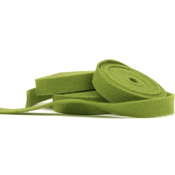Sage Wool Felt Ribbon, Green Wool Felt Ribbon