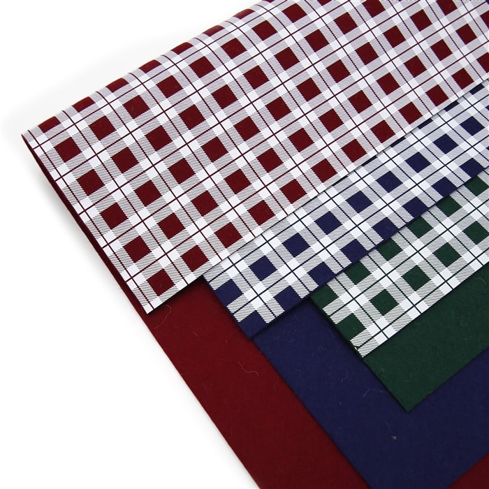 Royal Plaid Printed Felt | The Felt Pod