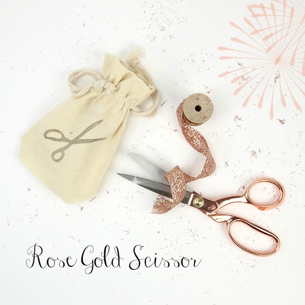 Rose Gold Handled Scissor: Embroidery & Craft Scissors
