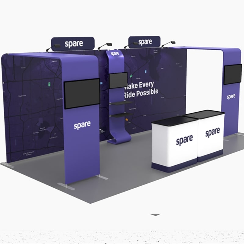 20ft Big Fabric Double Bridge Trade Show Booth - Shop Today