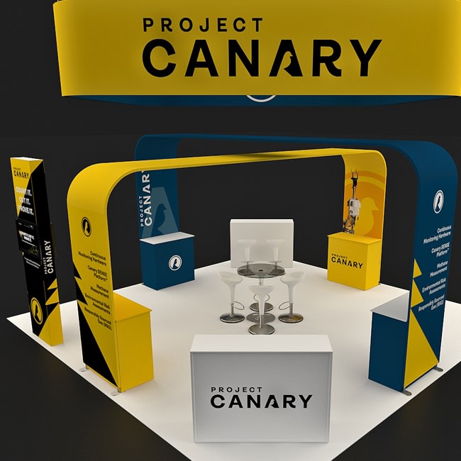 20 X 20 ft Trade Show Booth 16ft Canary - Shop Today