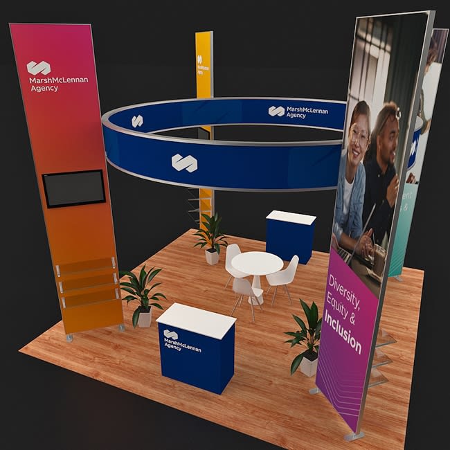 20 X 20 ft 16ft Tall Backlit Trade Show Booth Modular - Shop Today