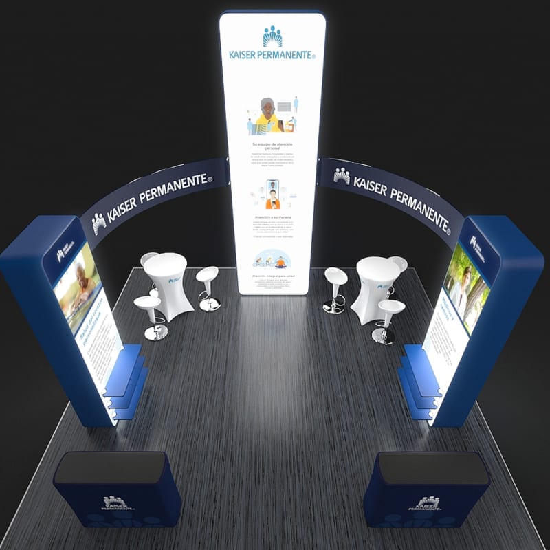 20 X 20 Backlit Trade Show Booth - Kaiser - Shop Today