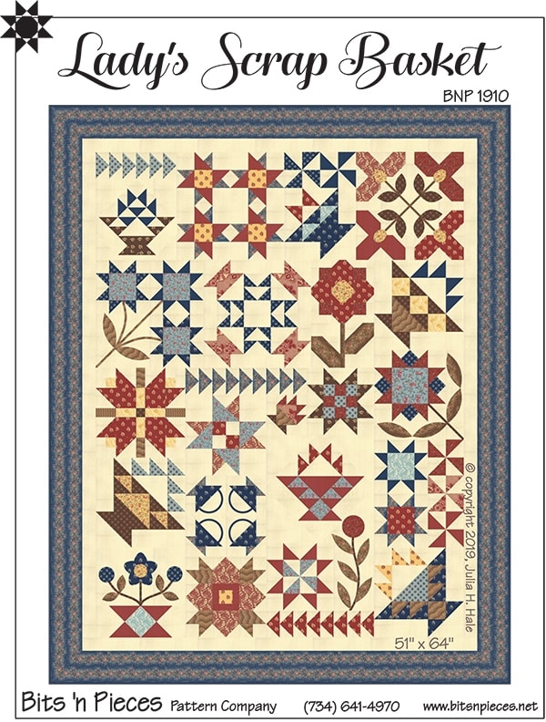 Lady's Scrap Basket Quilt Pattern