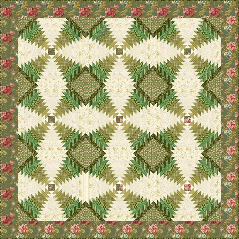 Modern Reproduction Quilt Pattern by Laundry Basket Quilt