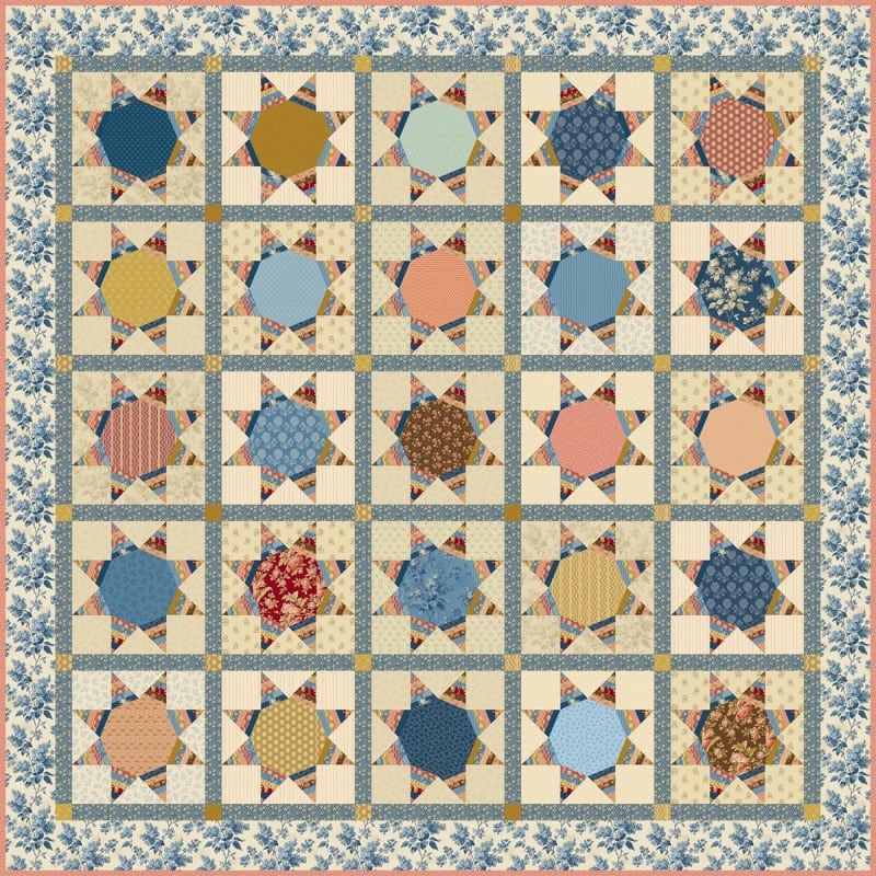 Twinkle Star Quilt Pattern by Laundry Basket Quilts