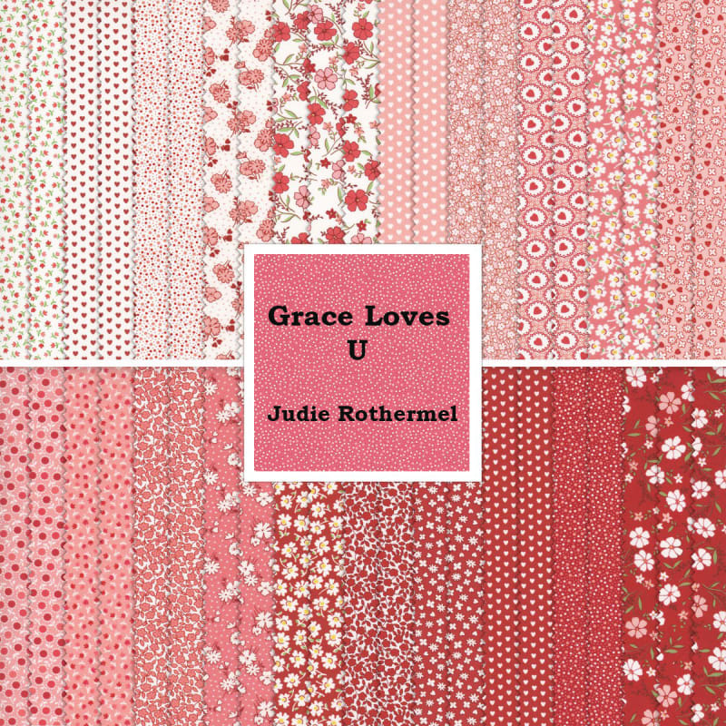 Aunt Grace: GRACE LOVES U 10 Inch Squares LAYER CAKE by Judie Rothermel ...