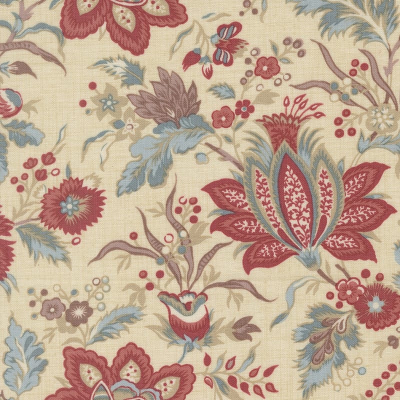FLEUR DE PARIS: Pivoine Florals 13990-11 Pearl by French General