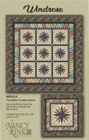 Mariner's Compass Quilt Pattern from Nancy Rink Designs Vintage & Vogue