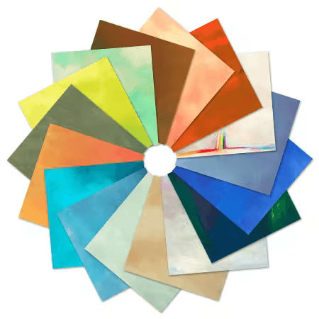 OMBRE SKY HALF YARD BUNDLE (16) by Jennifer Sampou VINTAGE & VOGUE