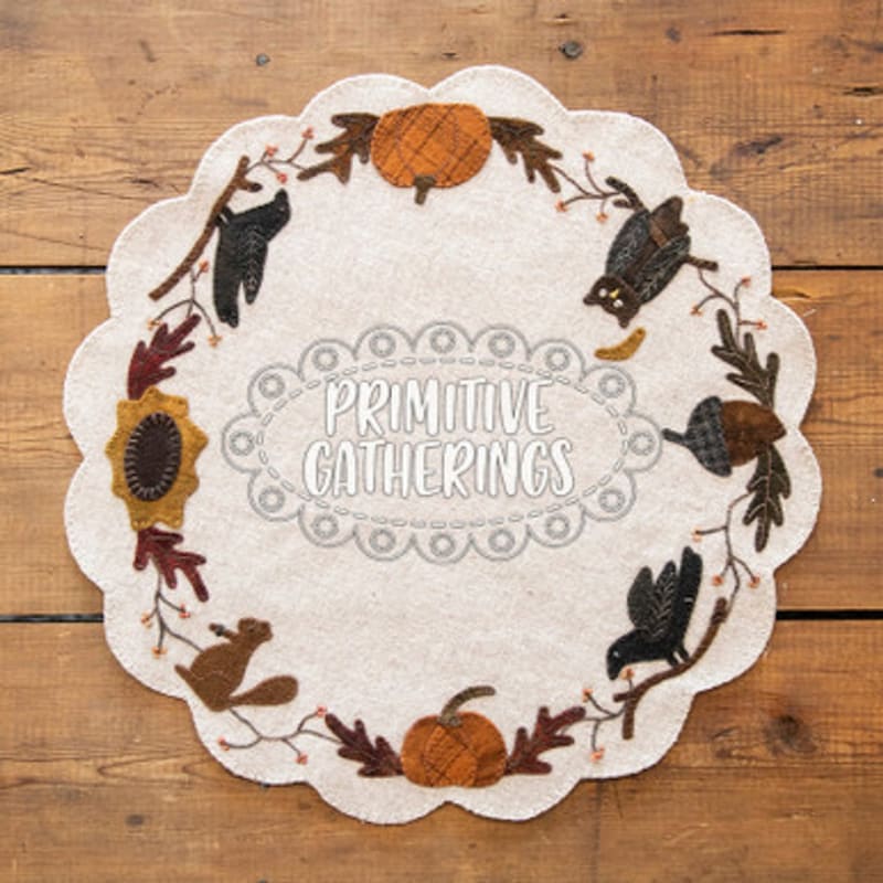 AUTUMN TABLE MAT PRI-365 by Primitive Gatherings Vintage & Vogue