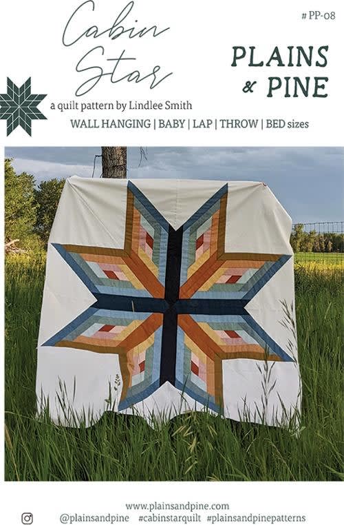 Cabin Sky Star Quilt Pattern by Plains & Pine Cabin Sky Star Quilt Pattern by Plains & Pine