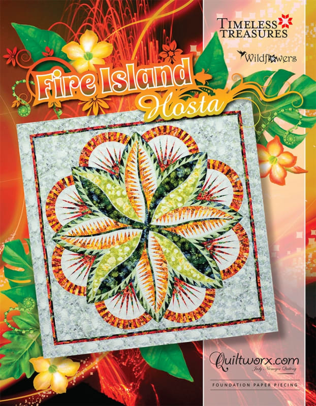 FIRE ISLAND HOSTA Quilt paper pieced Quilt Pattern by Judy Niemeyer