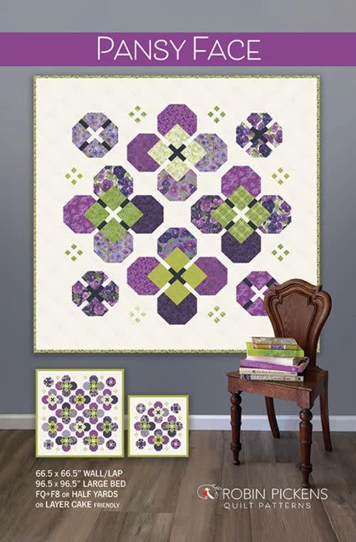 Pansy Face Quilt Pattern from Robin Pickens Vintage & Vogue