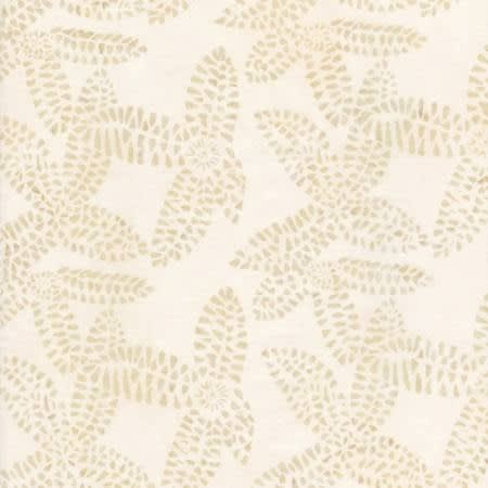 Surfside Tonga Batik Sand Mosaic Flowers # B1061-SAND