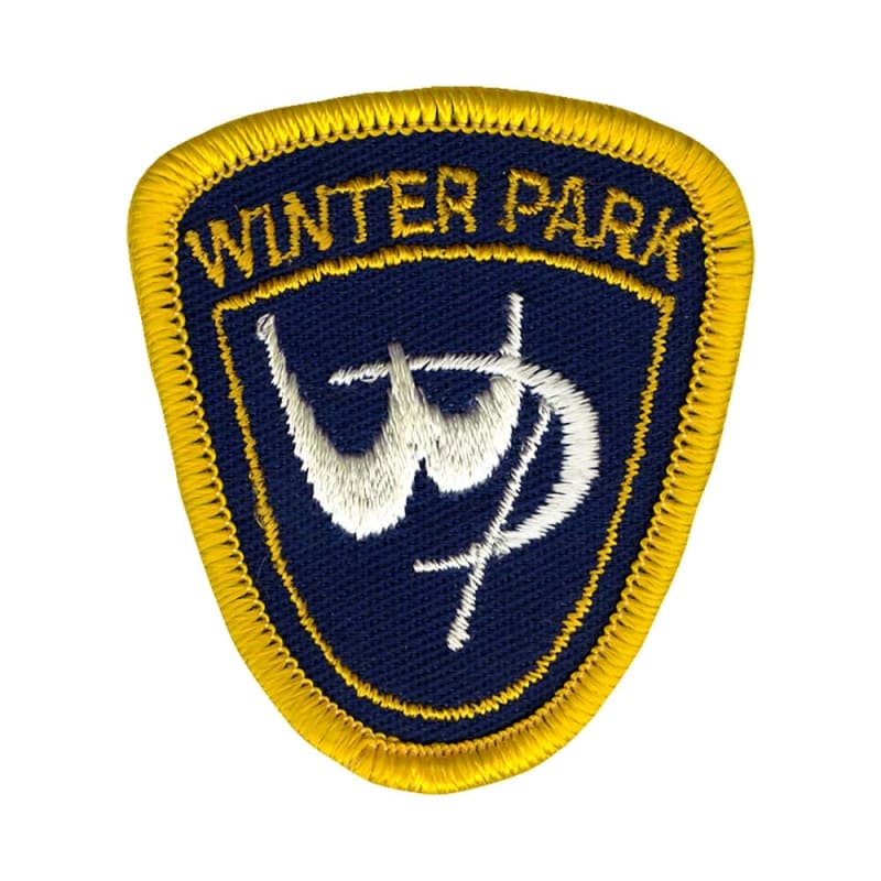 Winter Park Colorado White Logo Embroidered Ski Patch