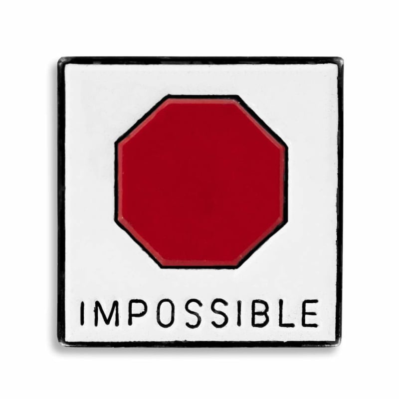 'Impossible' Classic 1970s Ski Lapel Pin