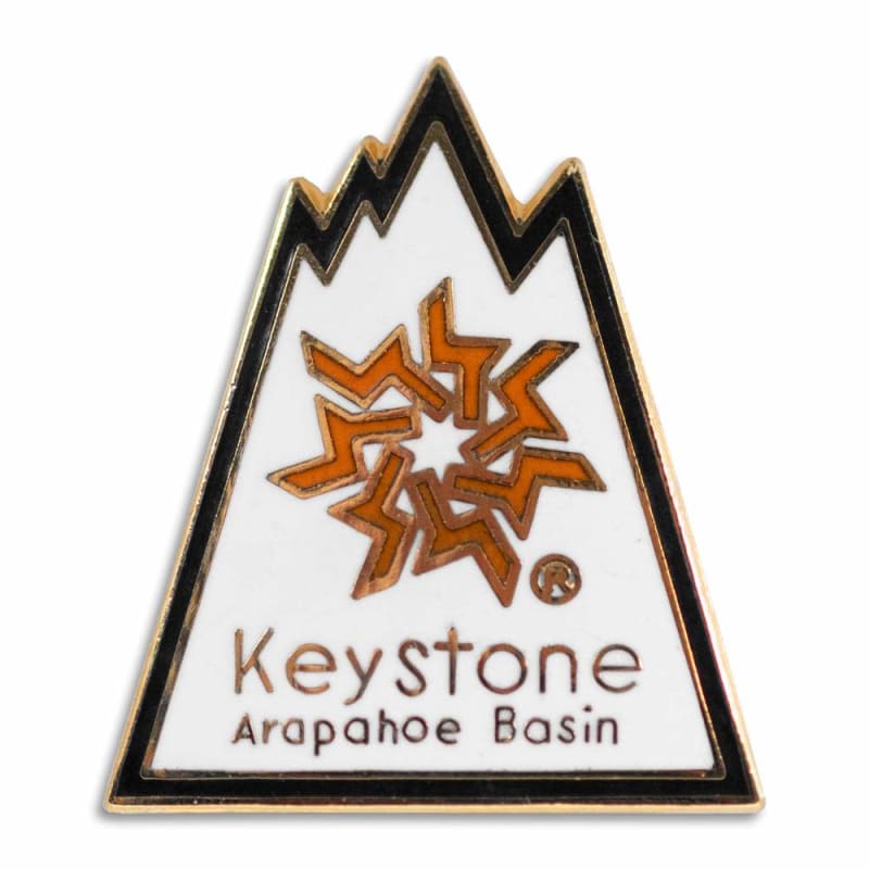 Keystone & A-Basin Classic 1970s Ski Area Pin