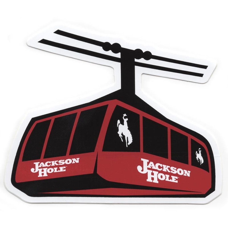 Rendezvous Mountain Aerial Tram, Jackson Hole Ski Sticker
