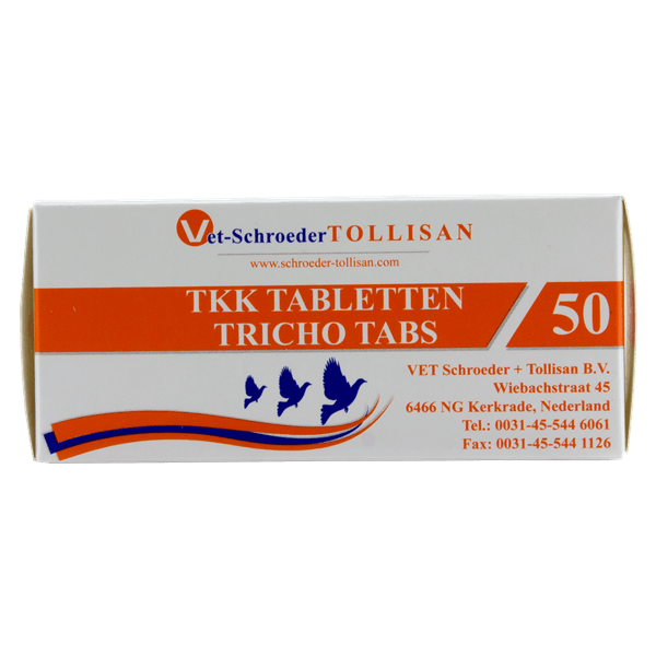 TKK Tablets by Vet Schroeder Tollisan â€“ Trichomoniasis (Canker ...