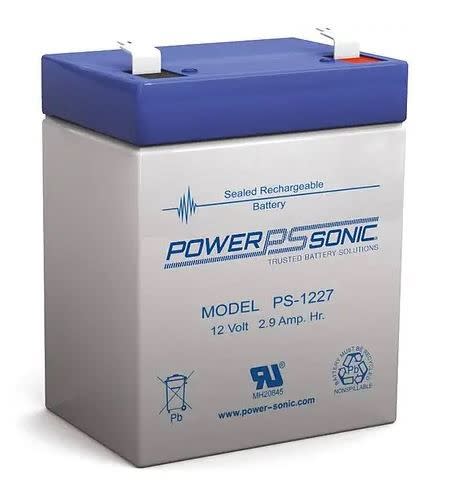 Power Sonic PS-1227 SLA Series, General Purpose, 12V2.9AH, F1, HB