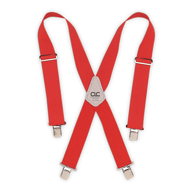 CLC 110RED Heavy-Duty Work Suspenders, Red