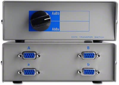 Pan Pacific ABM-9-X Data Switch Box 9 Pin/Cross