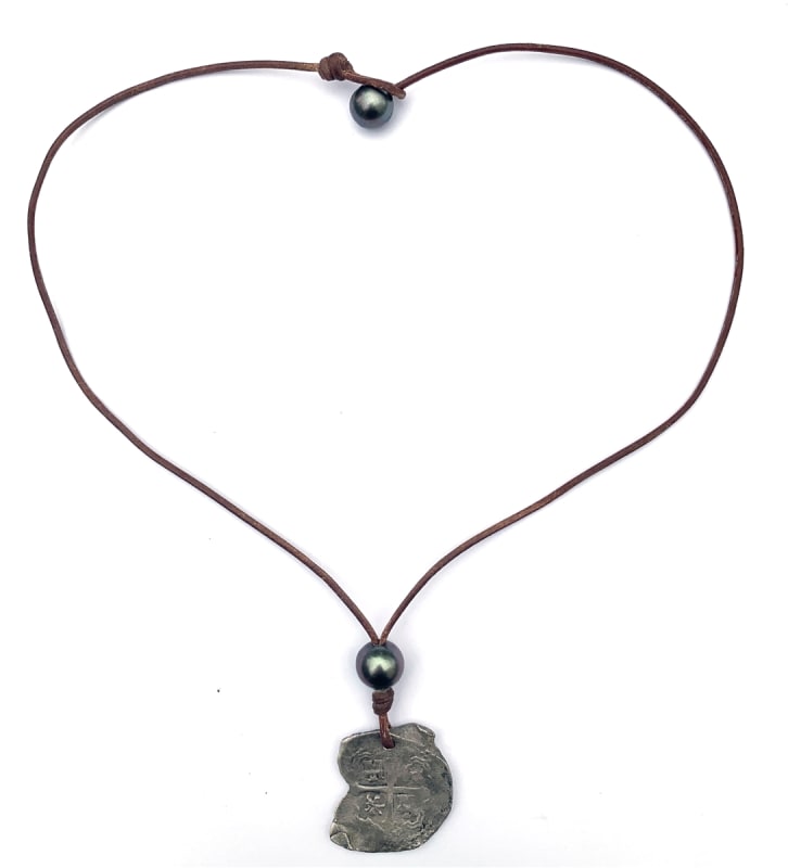 Wendy Mignot | Concepcion Silver Shipwreck Coin, Tahitian Pearl Saba ...