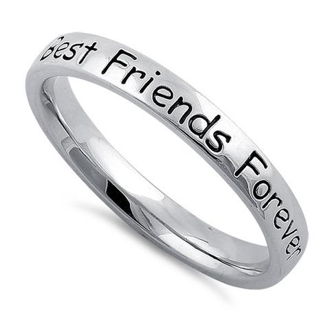 "Best Friends Forever" Sterling Silver Ring
