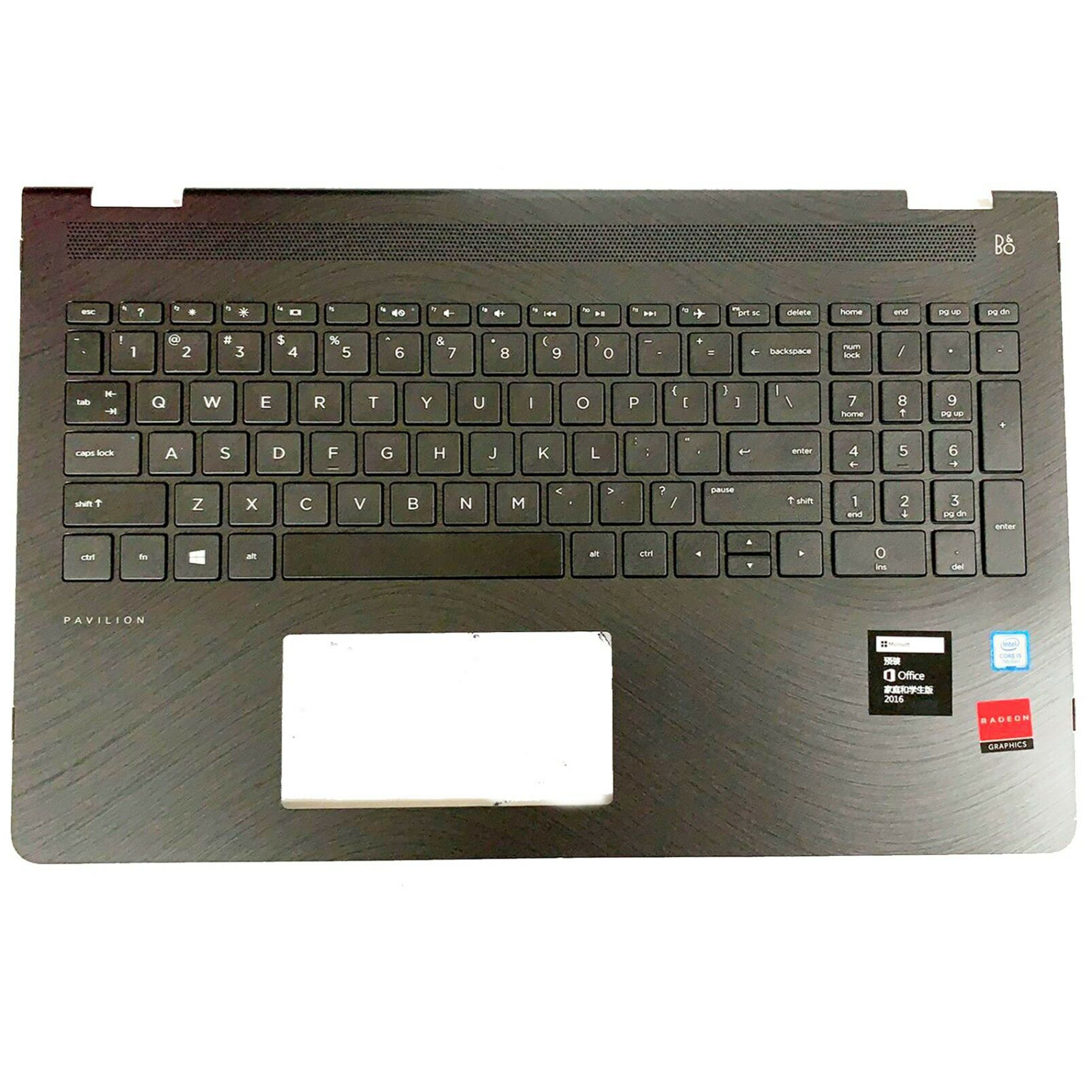 NEW HP Pavilion X360 15-BR Palmrest Non-Backlit Keyboard 924522-001 ...