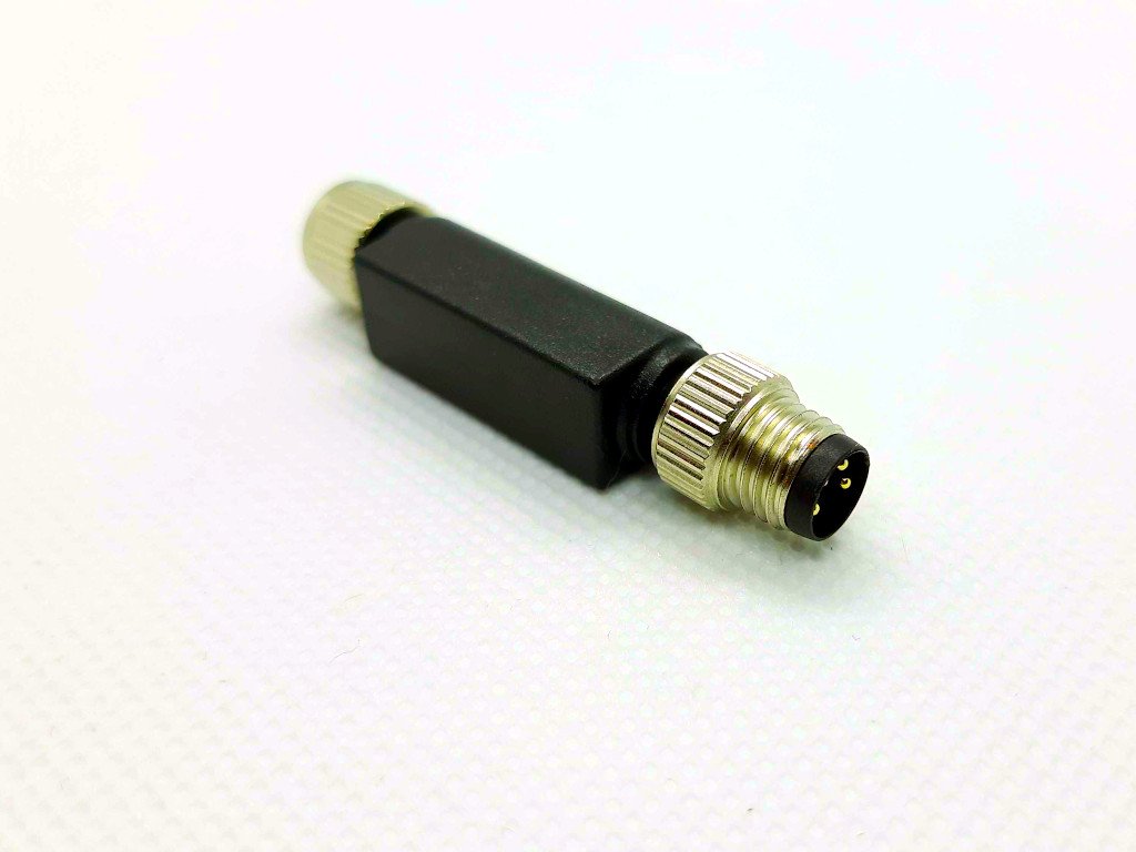 Inline CAN terminator with M8 connectors