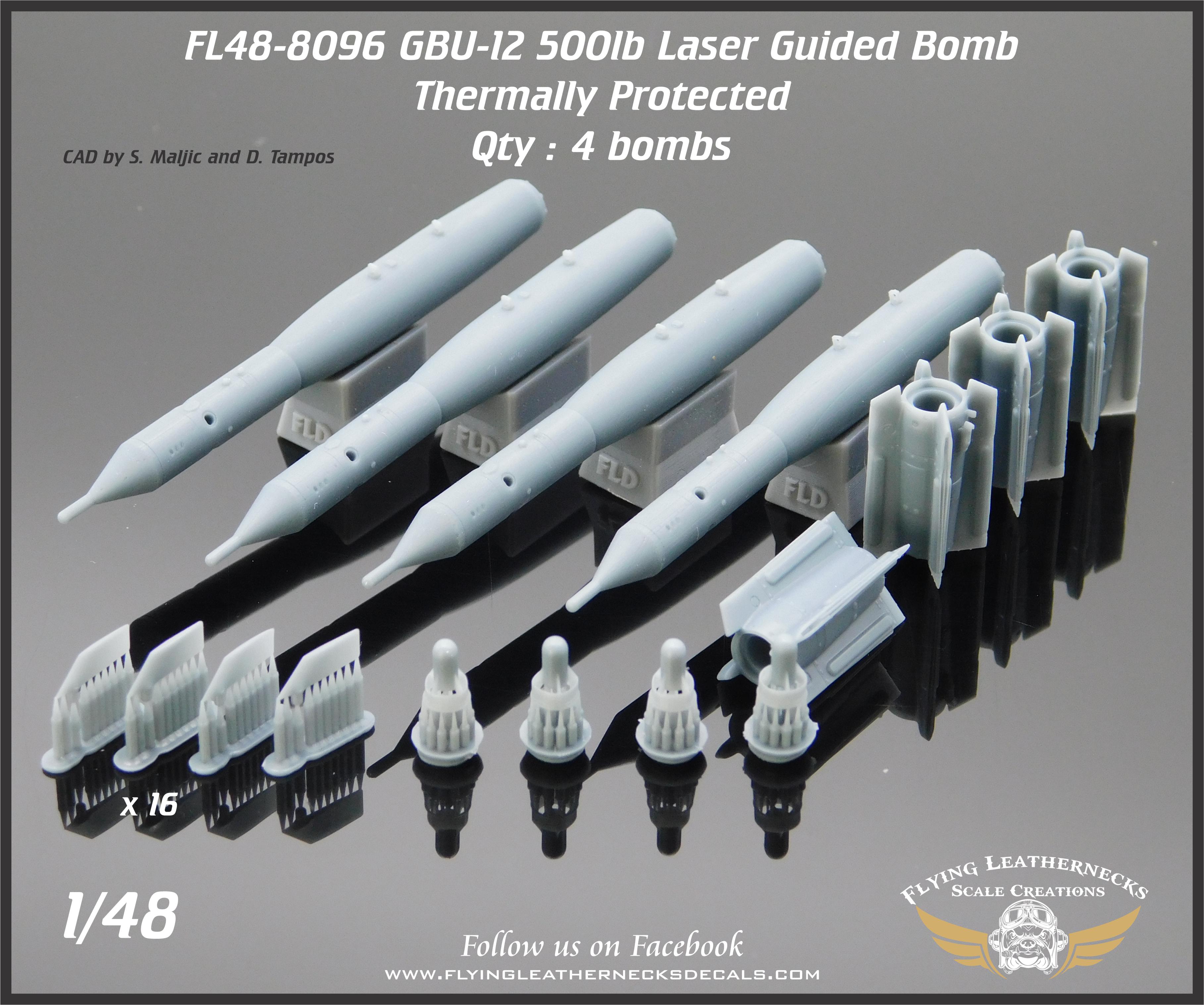 FL48-8096 GBU-12 500lb Thermally Protected Laser Guided Bomb