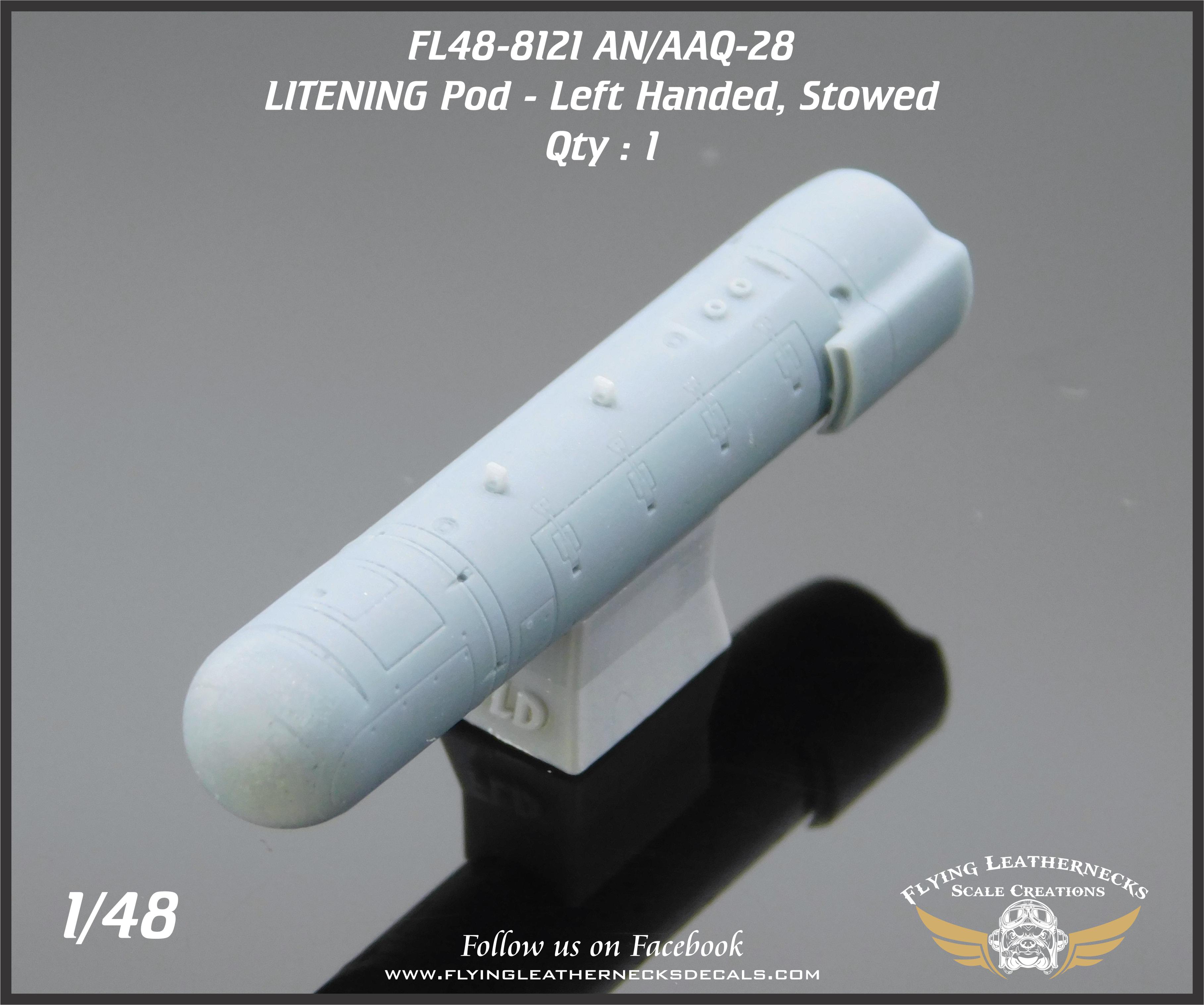 FL48-8121 AN/AAQ-28 LITENING Pod - Left Handed, Stowed
