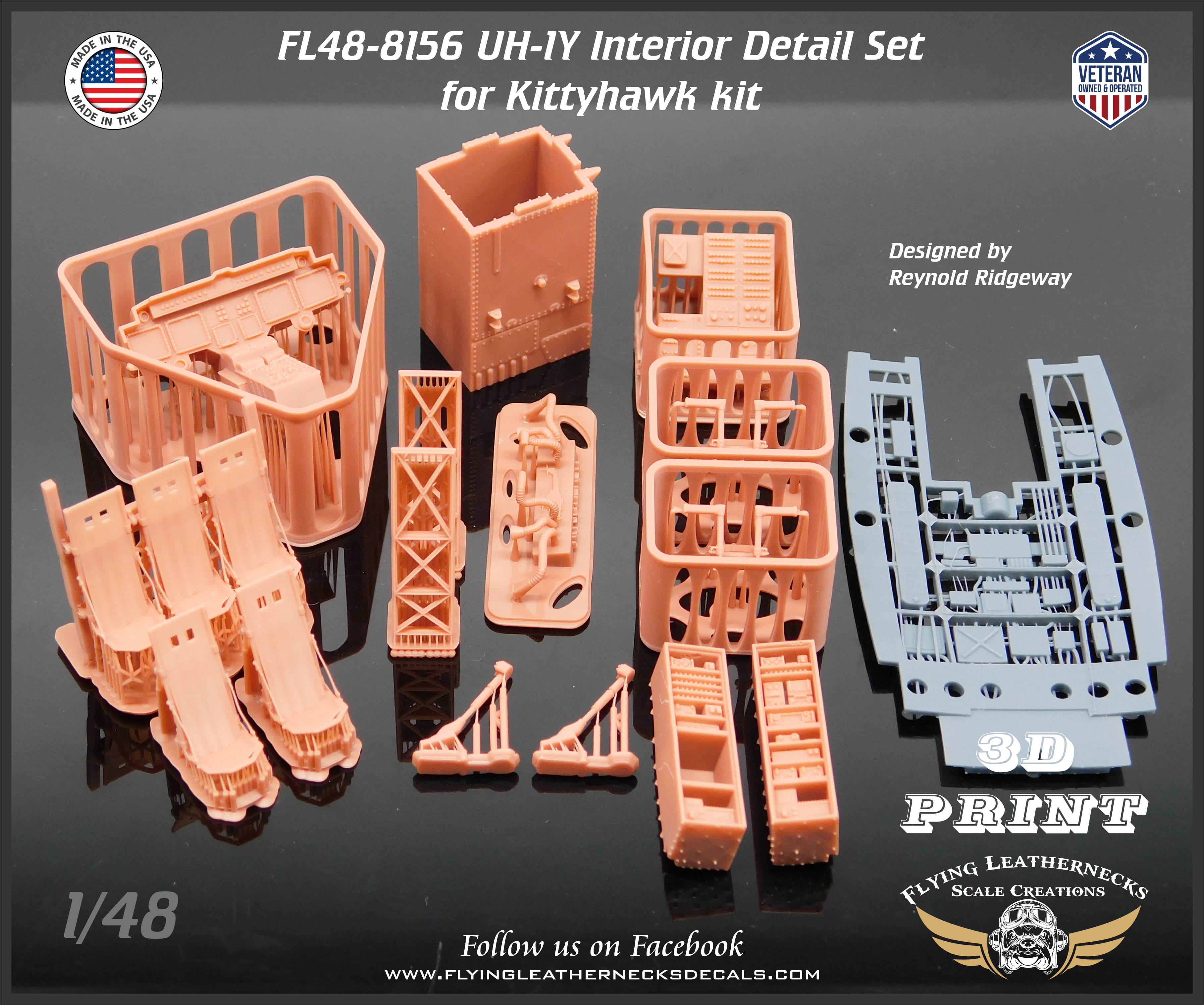 FL48-8156 UH-1Y Interior Detail set for Kittyhawk