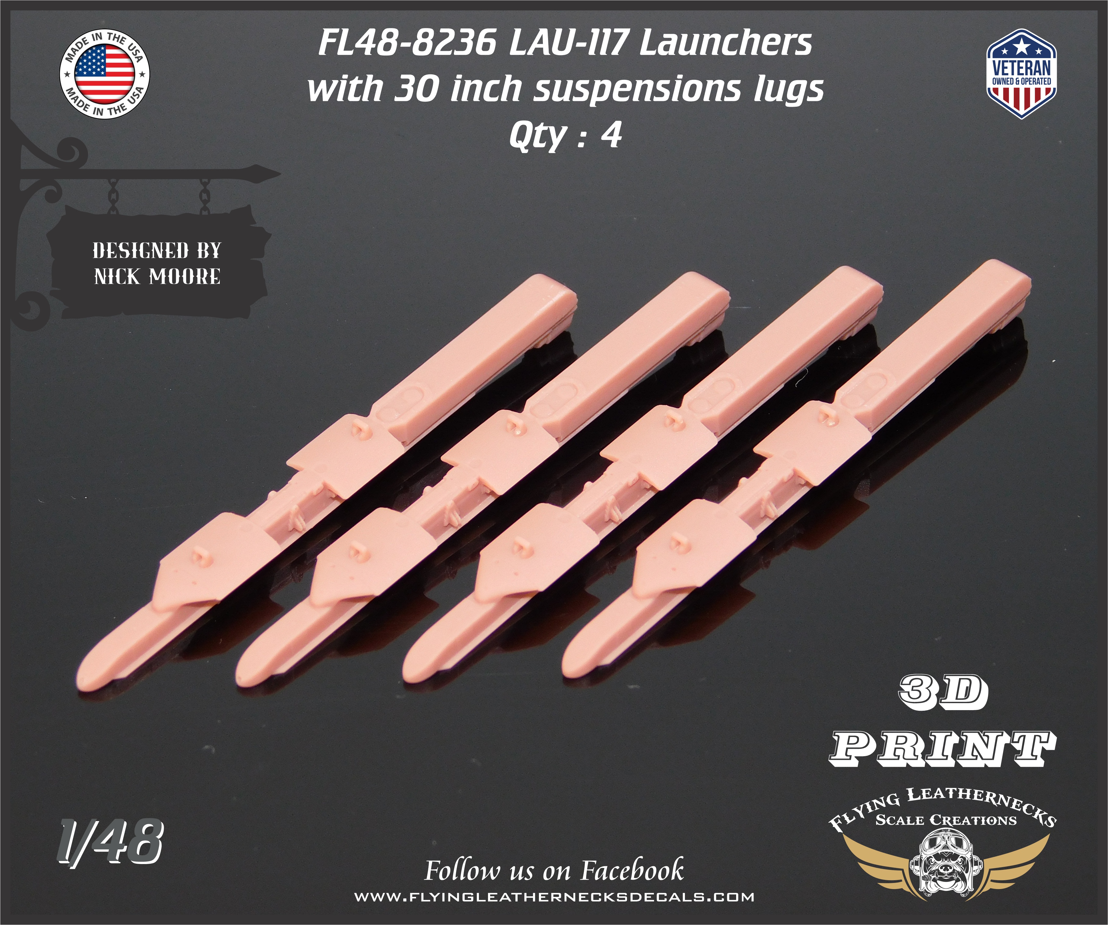 FL48-8236 LAU-117 Launchers with 30 inch suspension lugs