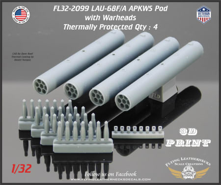 FL32-2153 LAU-131/A 2.75" Rocket Pod with Rockets