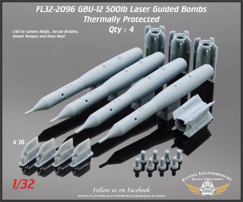 FL32-2096 GBU-12 500lb Laser Guided Bombs - Thermally Protec