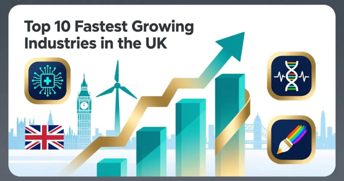 Top 10 Fastest Growing Industries in the UK - Blog - UKJobHunters