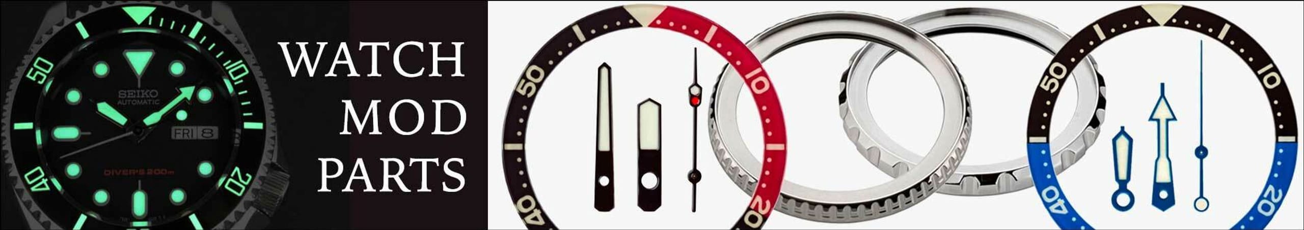 Watch Parts for modding popular Seiko and Orient Watches | Island Watch