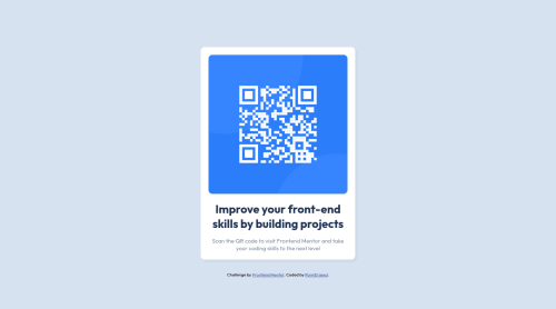 Frontend Mentor | QR Code - Mobile First coding challenge solution