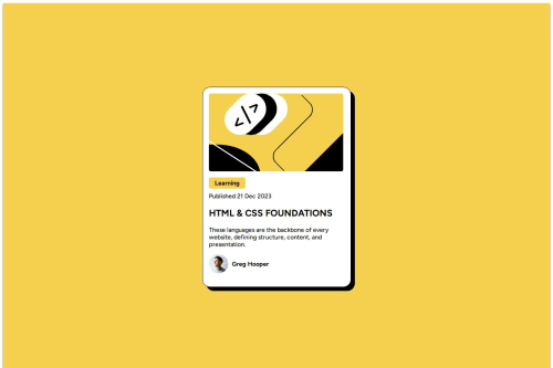 Frontend Mentor | Blog Preview Card - HTML & CSS coding challenge solution