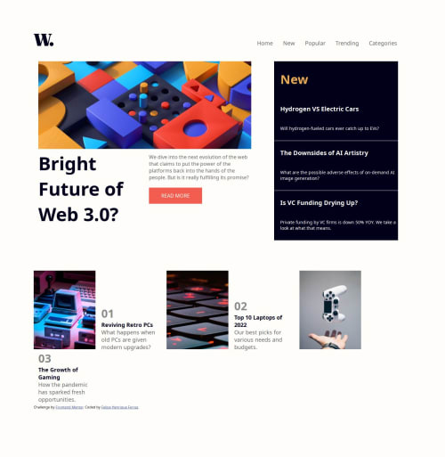 Frontend Mentor Desktop Solution Using Html And Css Coding Challenge