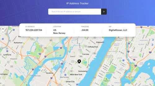 Frontend Mentor Ip Tracker Built With React Useswr Hook Tailwindcss