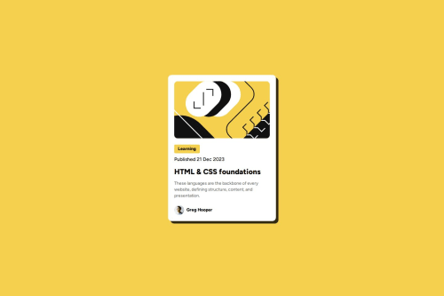 Frontend Mentor Blog Preview Card Tailwindcss Coding Challenge Solution