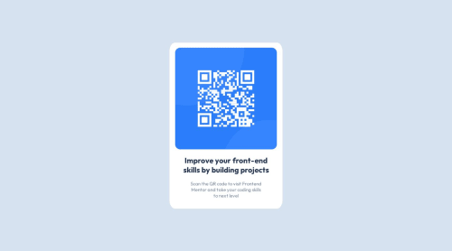 Frontend Mentor | Simple CSS QR-code component coding challenge solution