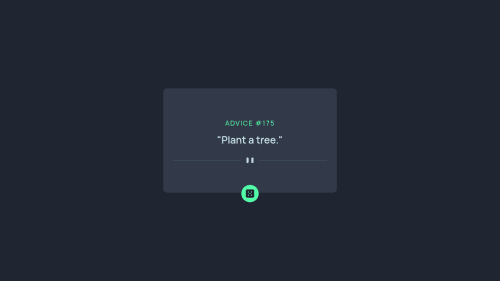 Frontend Mentor Advice Generator App Using React Coding Challenge